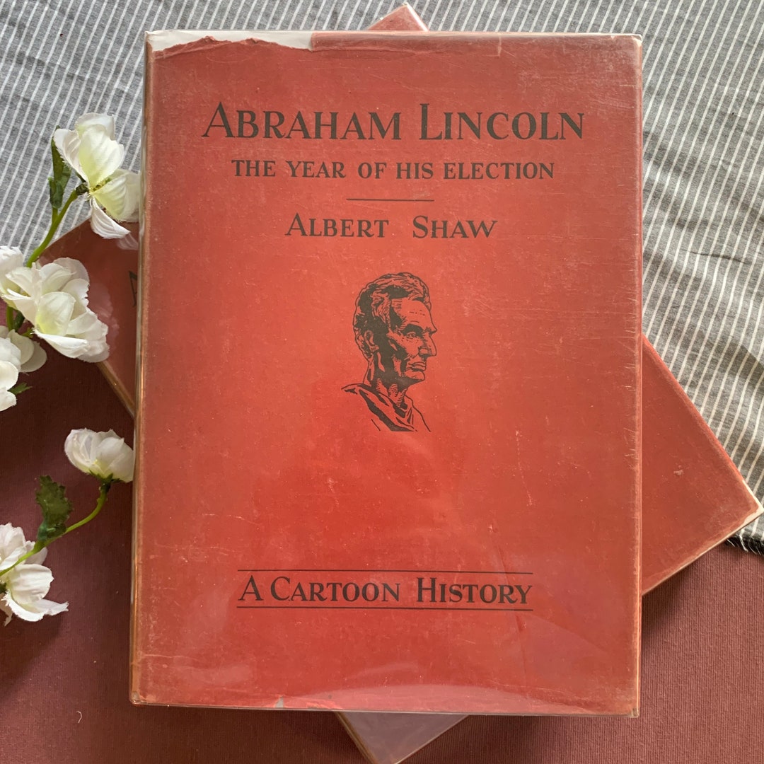 Abraham Lincoln: A Cartoon History | Vintage Decor Books - Etsy