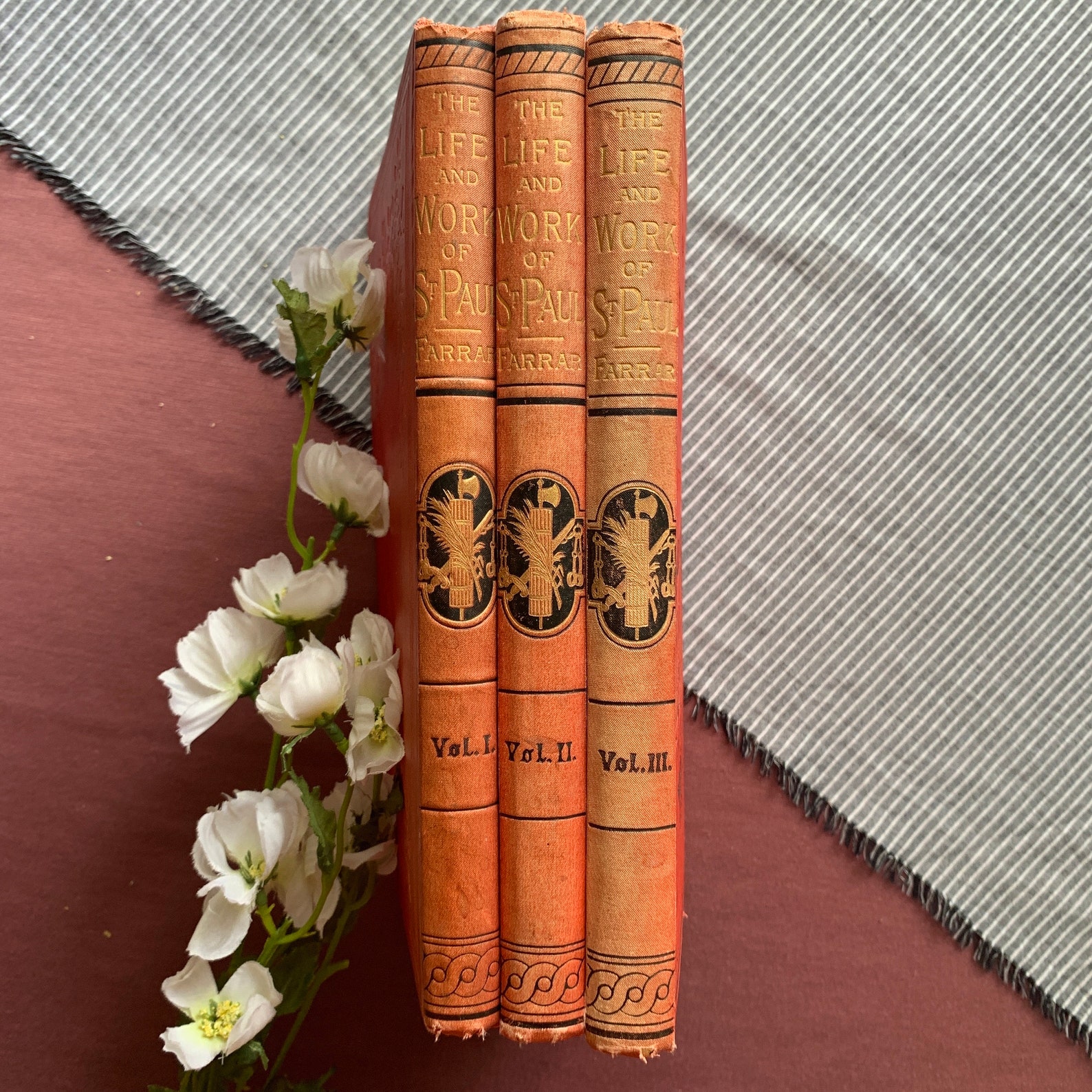 The Life and Work of St. Paul Vintage Decor Book Three Volume Book Set ...