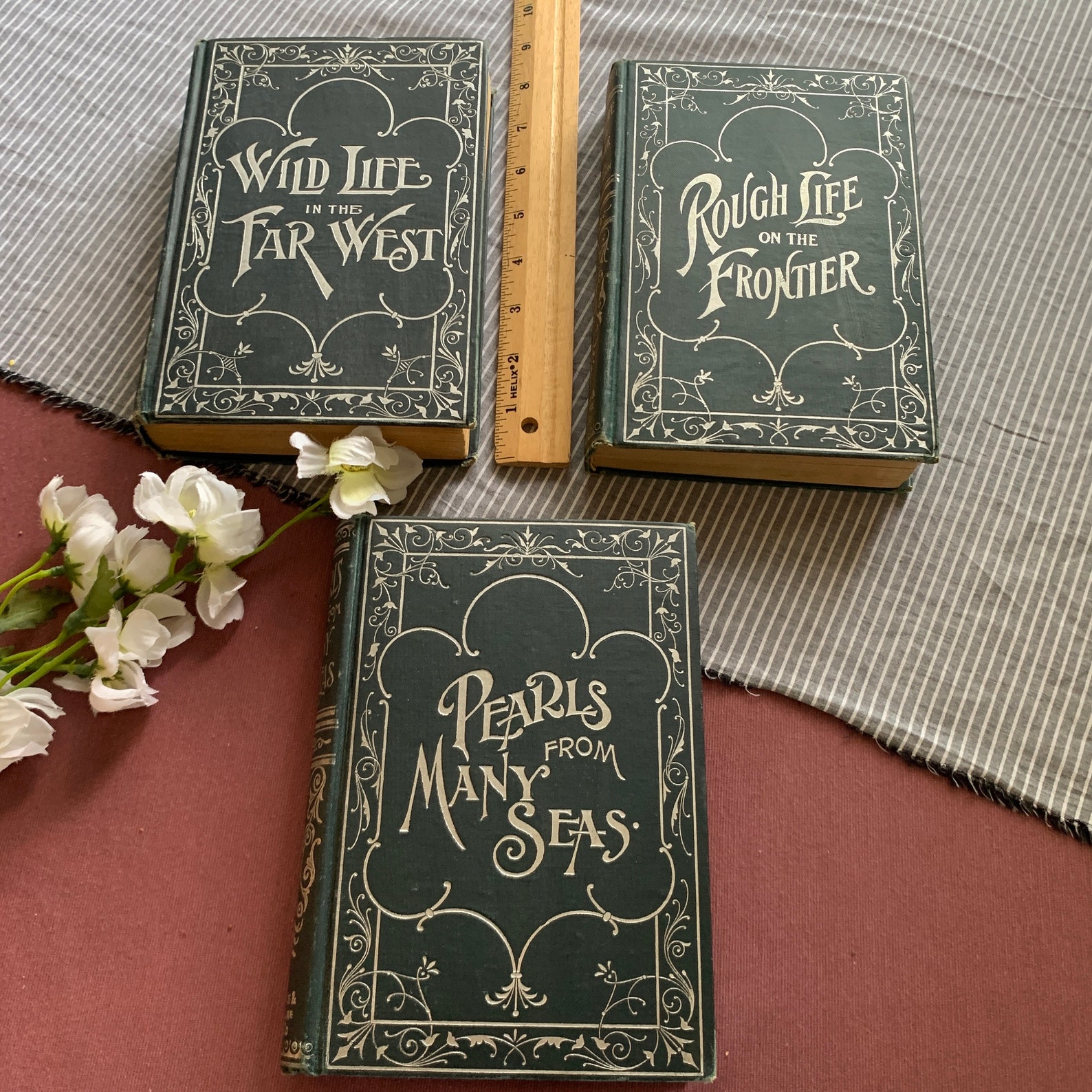 Decorative Travel Books | Vintage Decor Book | Vintage Book Set - Etsy