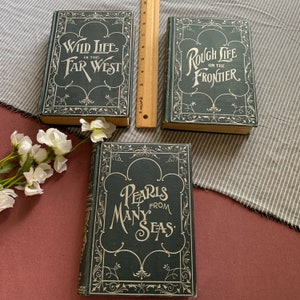 Decorative Travel Books | Vintage Decor Book | Vintage Book Set - Etsy