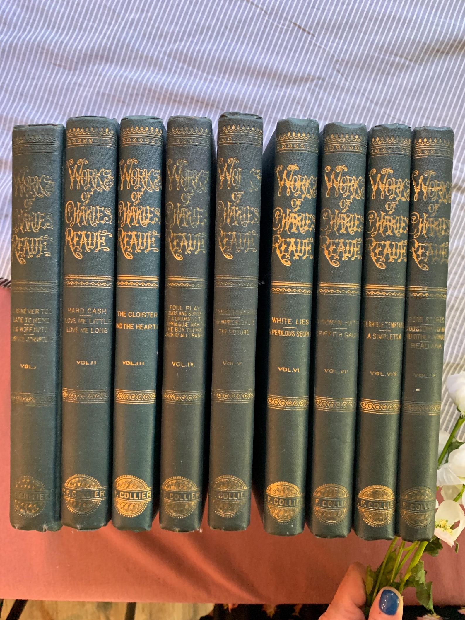 Circa 1890s | the Works of Charles Reade | Vintage Book Set | Vintage ...