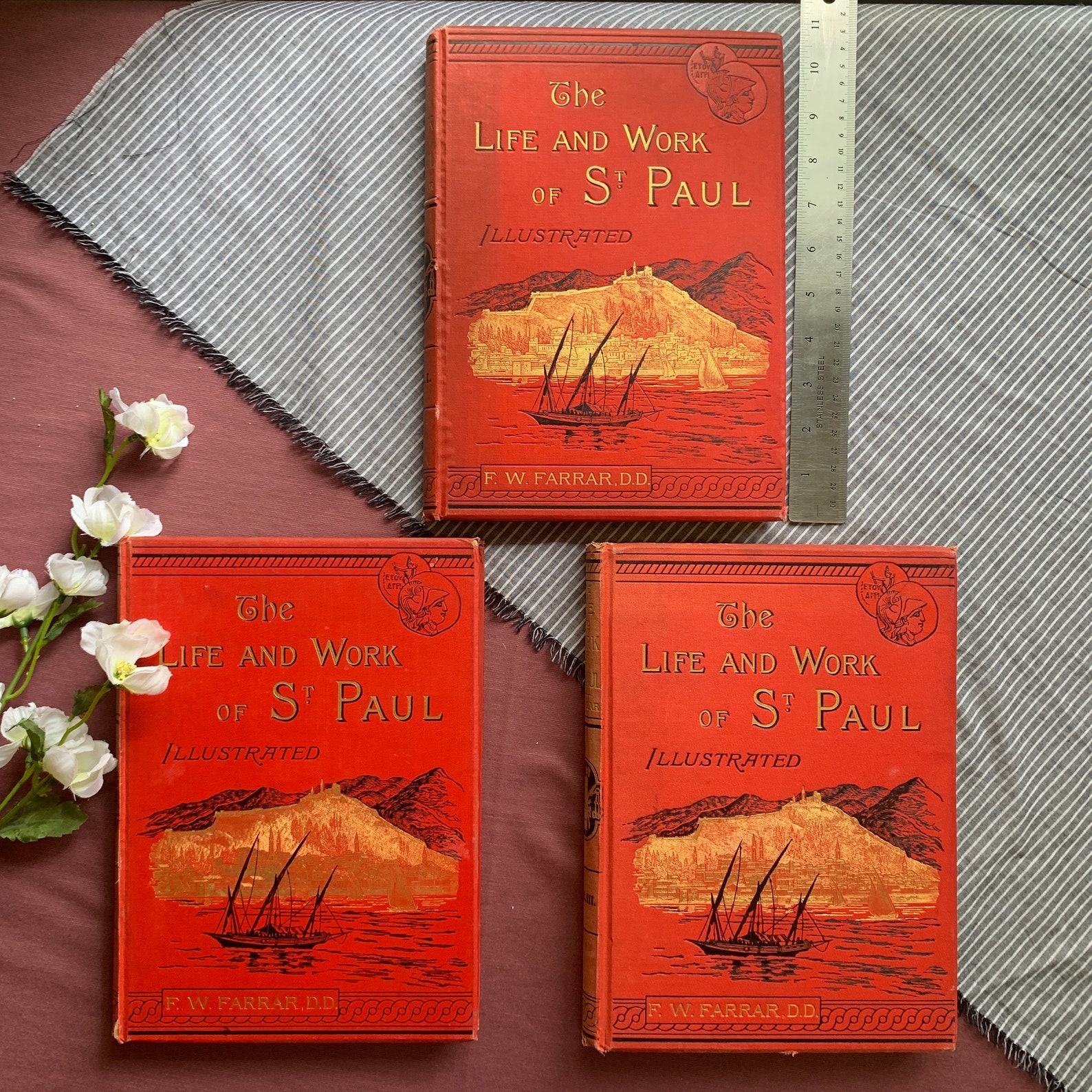 The Life and Work of St. Paul Vintage Decor Book Three Volume Book Set ...
