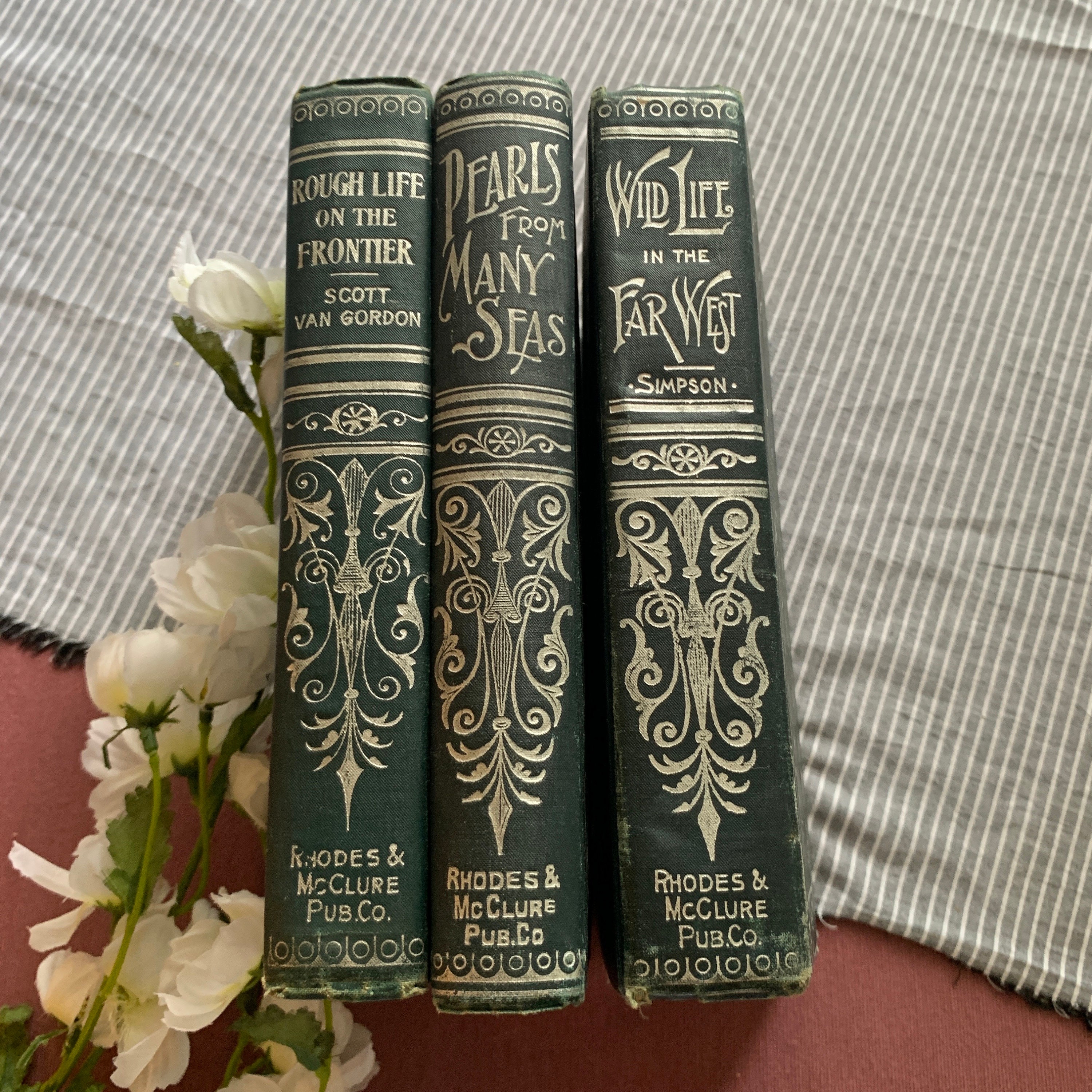 Decorative Travel Books | Vintage Decor Book | Vintage Book Set - Etsy