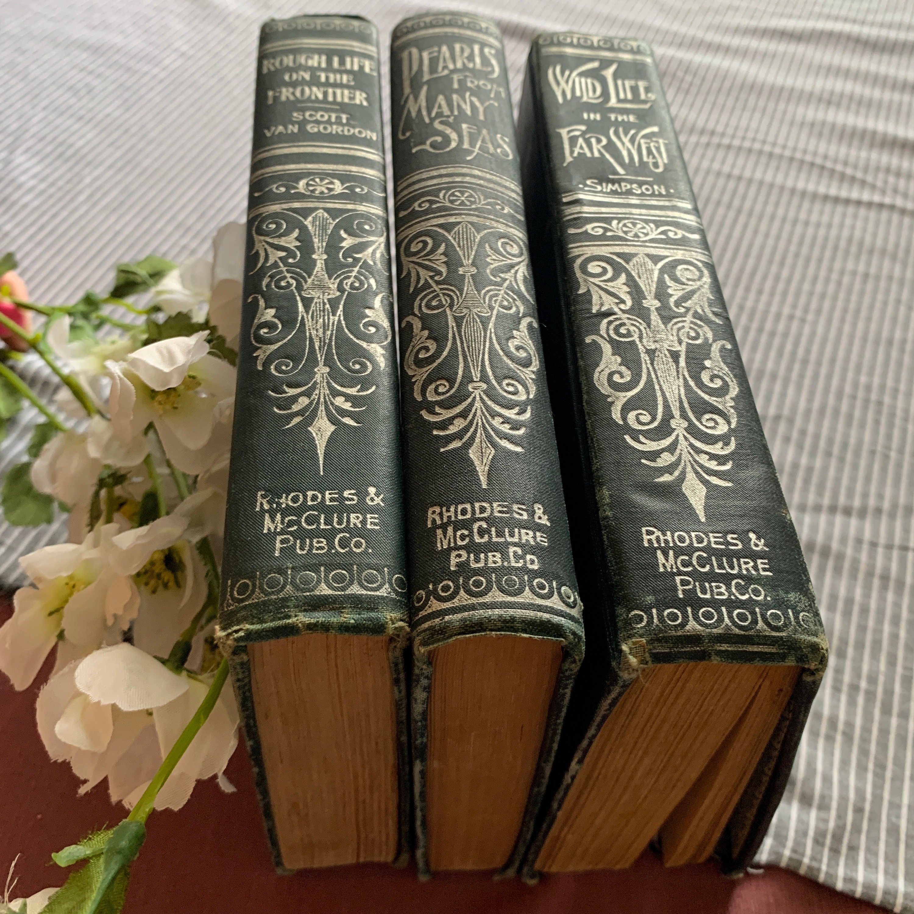 Decorative Travel Books | Vintage Decor Book | Vintage Book Set - Etsy