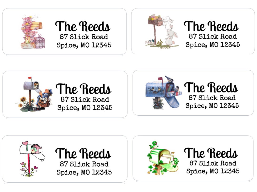 Return Address Labels | Mailbox | Custom Address Labels | Personalized ...