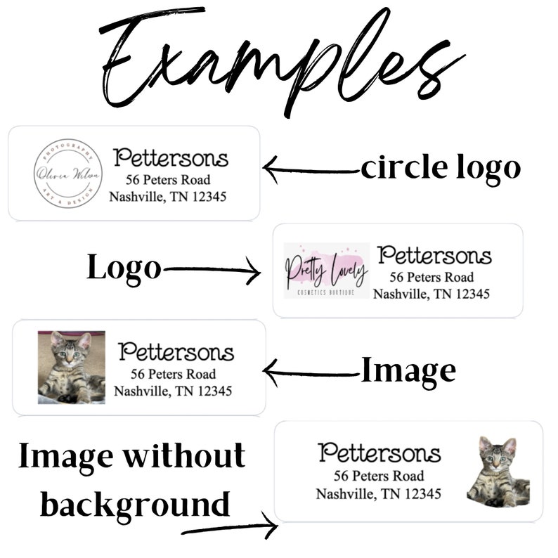 Return Address Labels | Logo | Custom Address Labels | Personalized ...