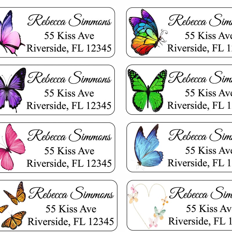 Butterfly Label - Etsy