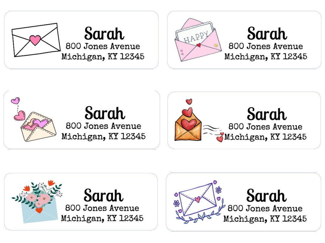Return Address Labels | Envelope | Custom Address Labels | Personalized ...