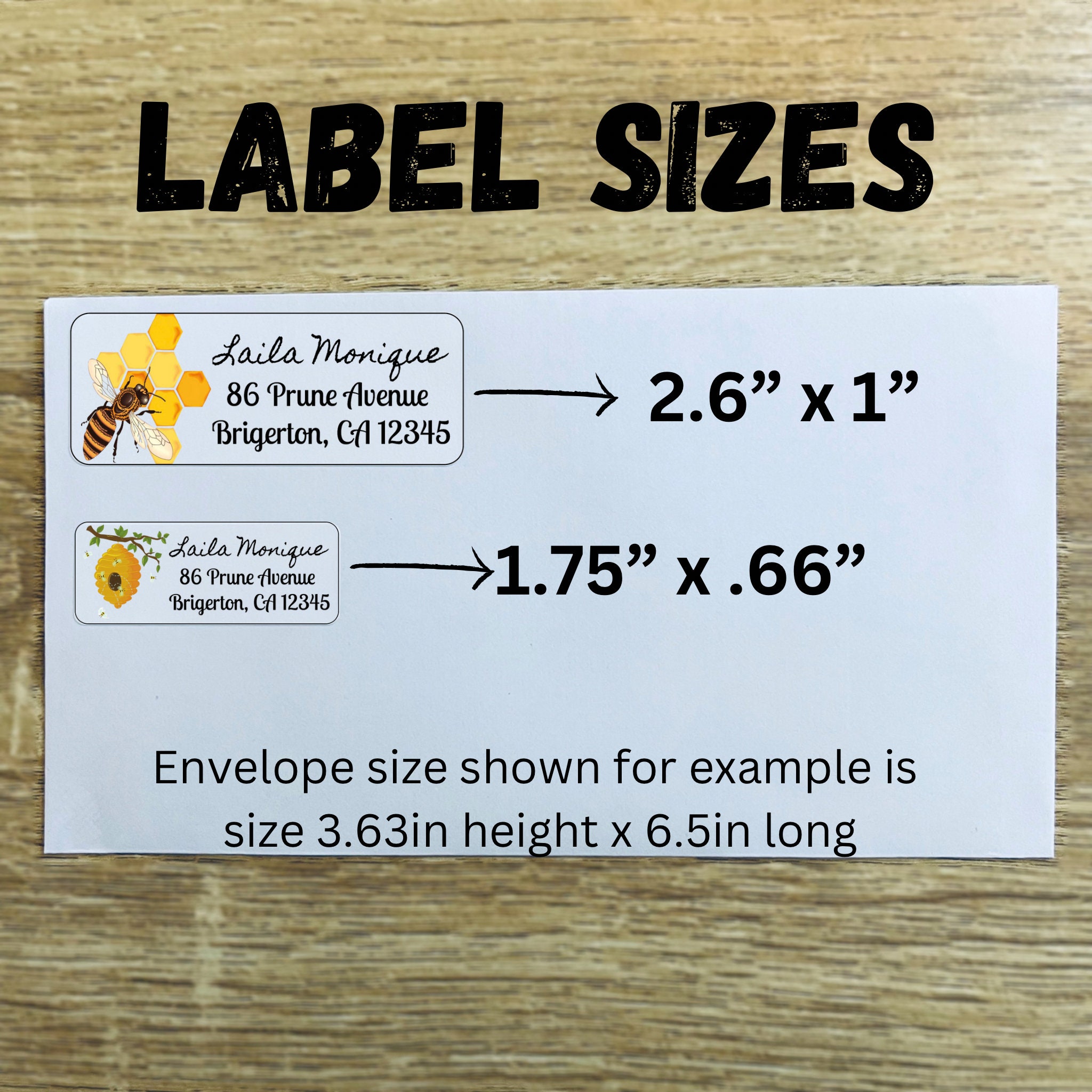 Return Address Labels Bees Custom Address Labels Personalized Address ...