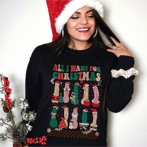 Dirty Ugly Christmas Sweater, Naughty Christmas Sweatshirt, Merry ...