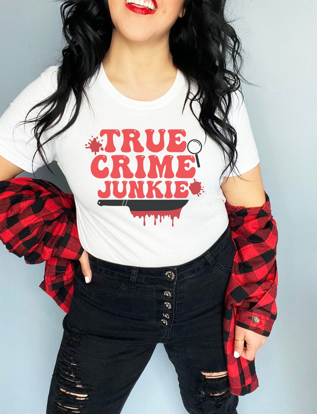 True Crime Junkie Shirt, True Crime Retro T-shirt, True Crime Gift ...