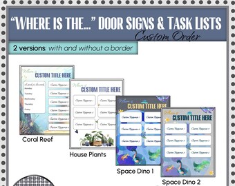 Custom Task Sign - Etsy