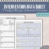 Intervention Data Tracking Sheet - Etsy
