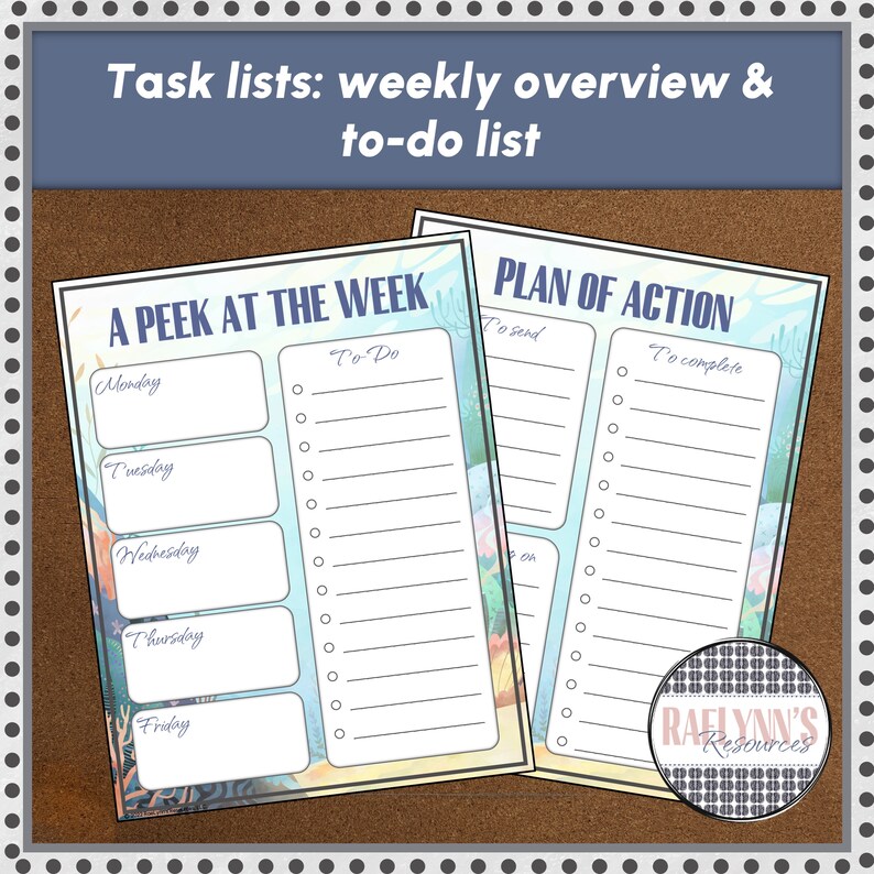 Where is The... Door Signs & Task Lists (coral Reef Theme) - Etsy