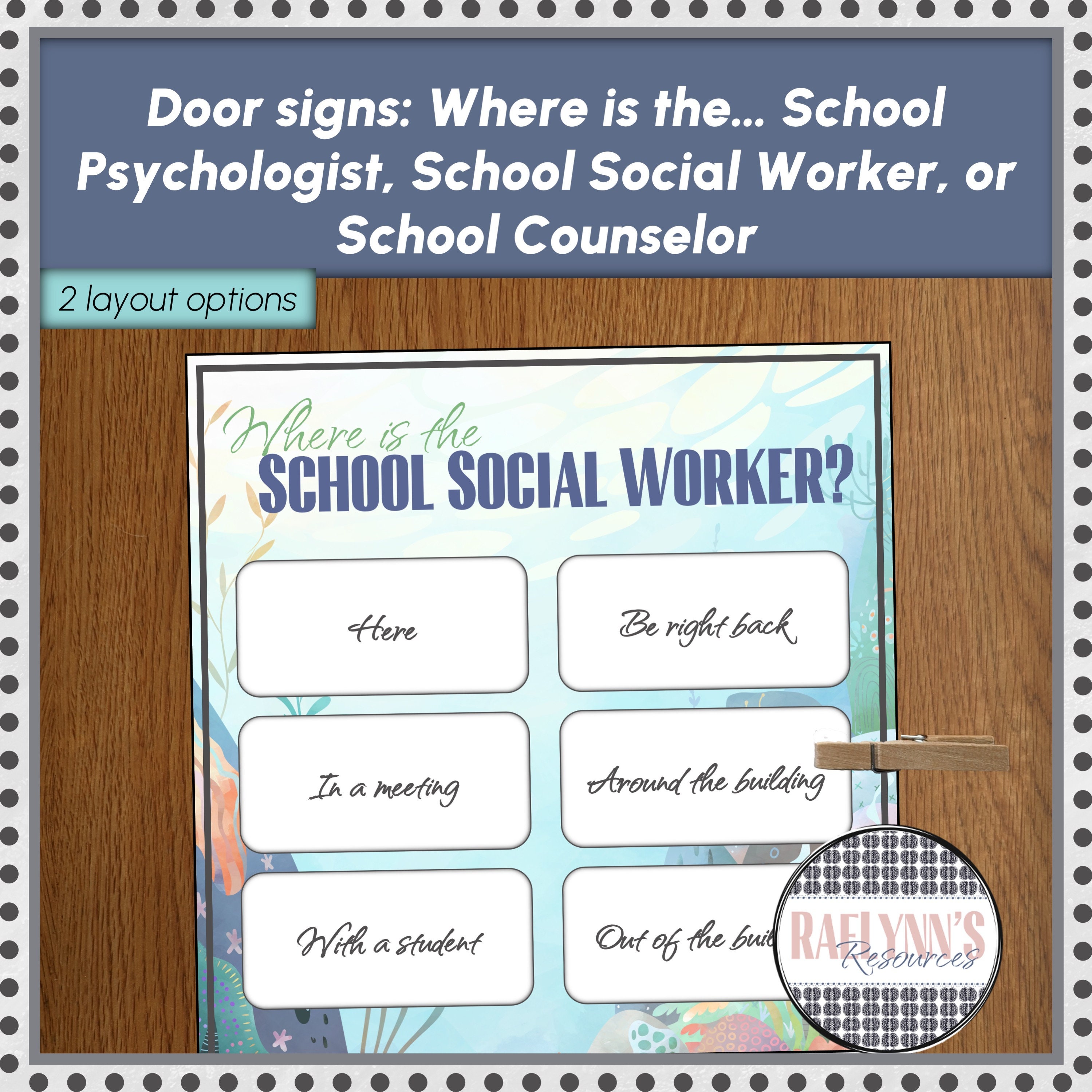 Where is The... Door Signs & Task Lists coral Reef Theme - Etsy