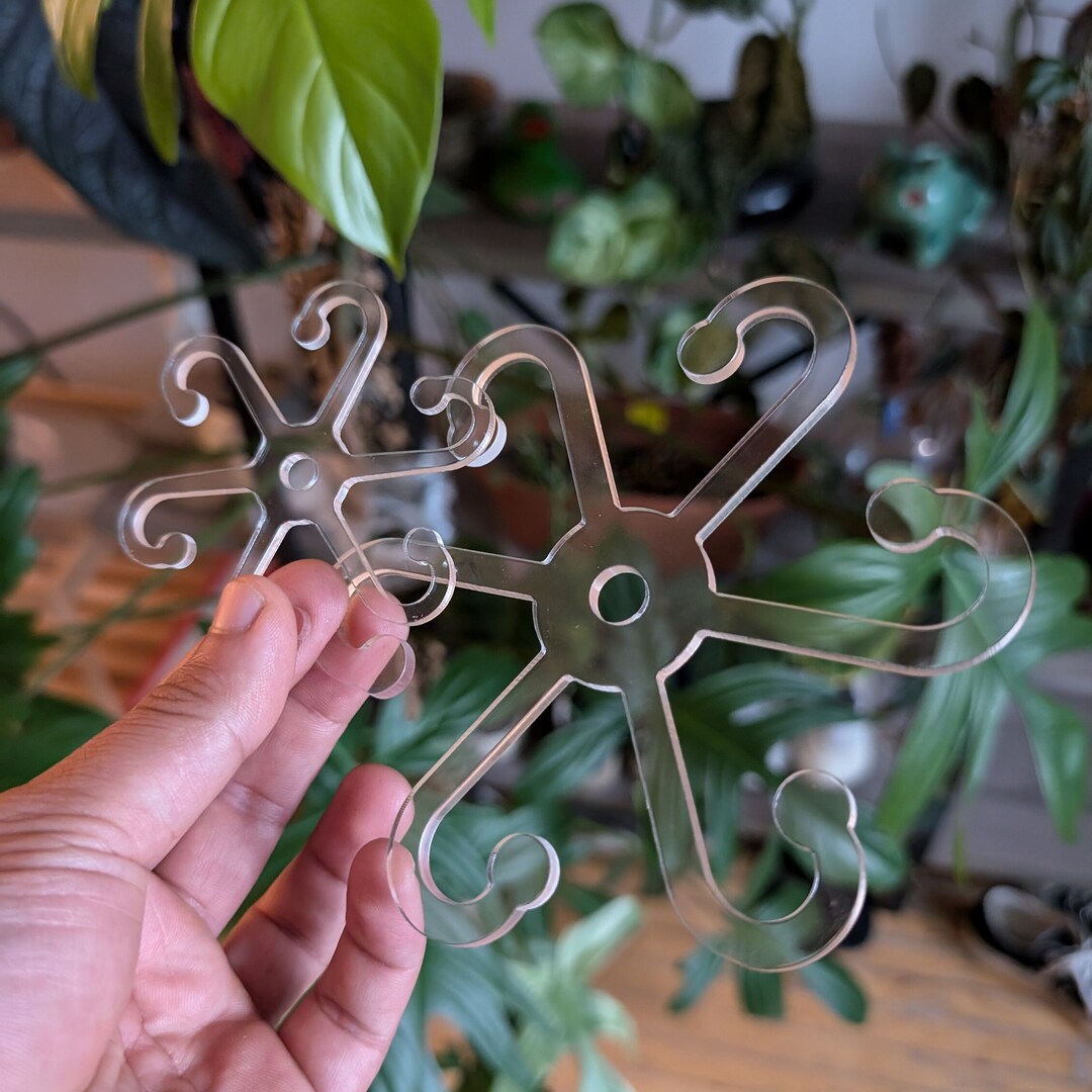 Plant Steam and Leaf Support ,super Clear Rosette Trellis ,hoya Trellis ...