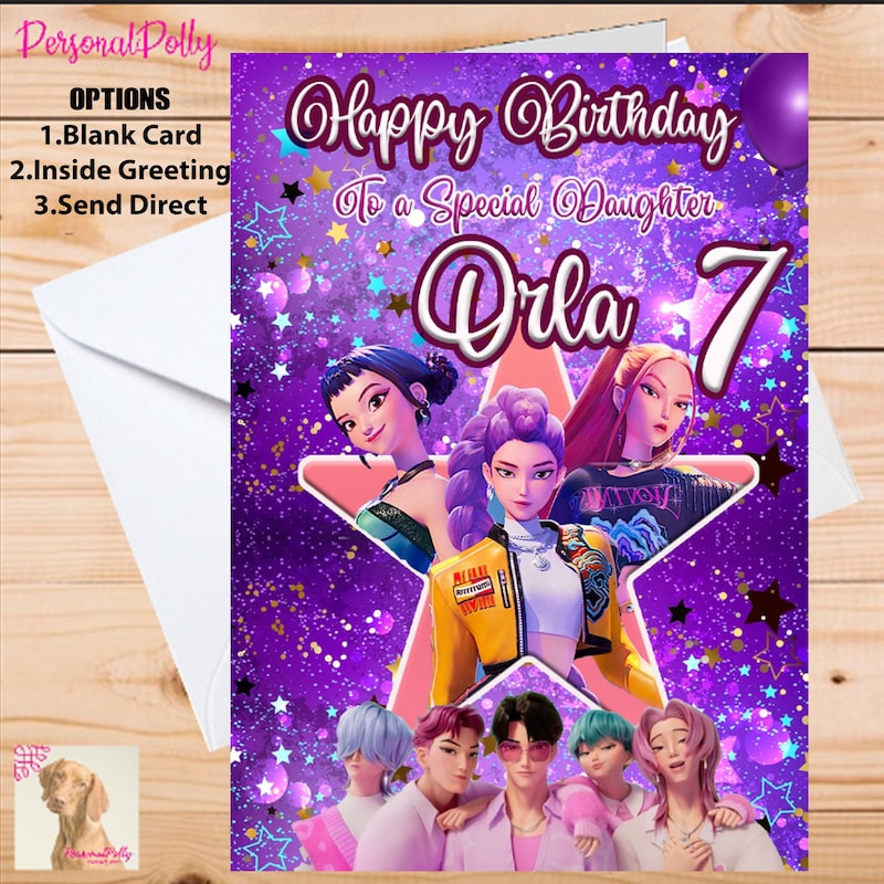 K Pop Demon Hunters Birthday Card - Etsy UK