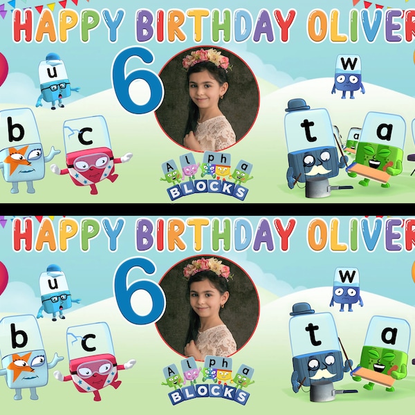 Alphablocks Birthday Card - Etsy UK