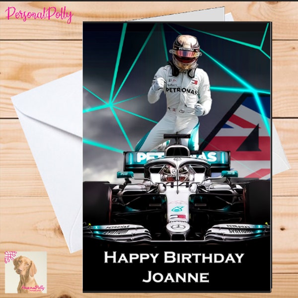 F1 Birthday Card - Etsy UK