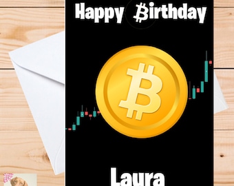 Bitcoin Birthday Card - Etsy UK