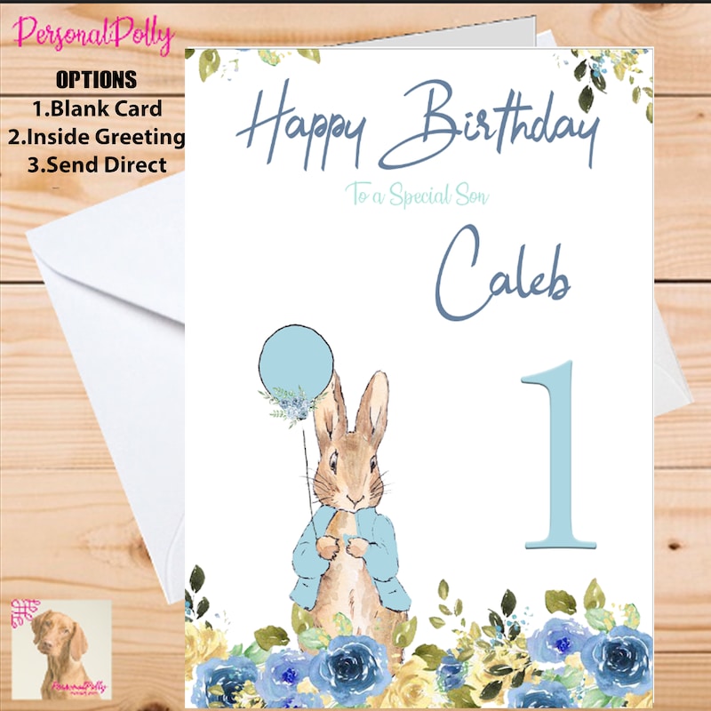 Peter Rabbit Card - Etsy UK