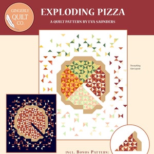 Exploding Pizza Quilt PDF Pattern - Etsy