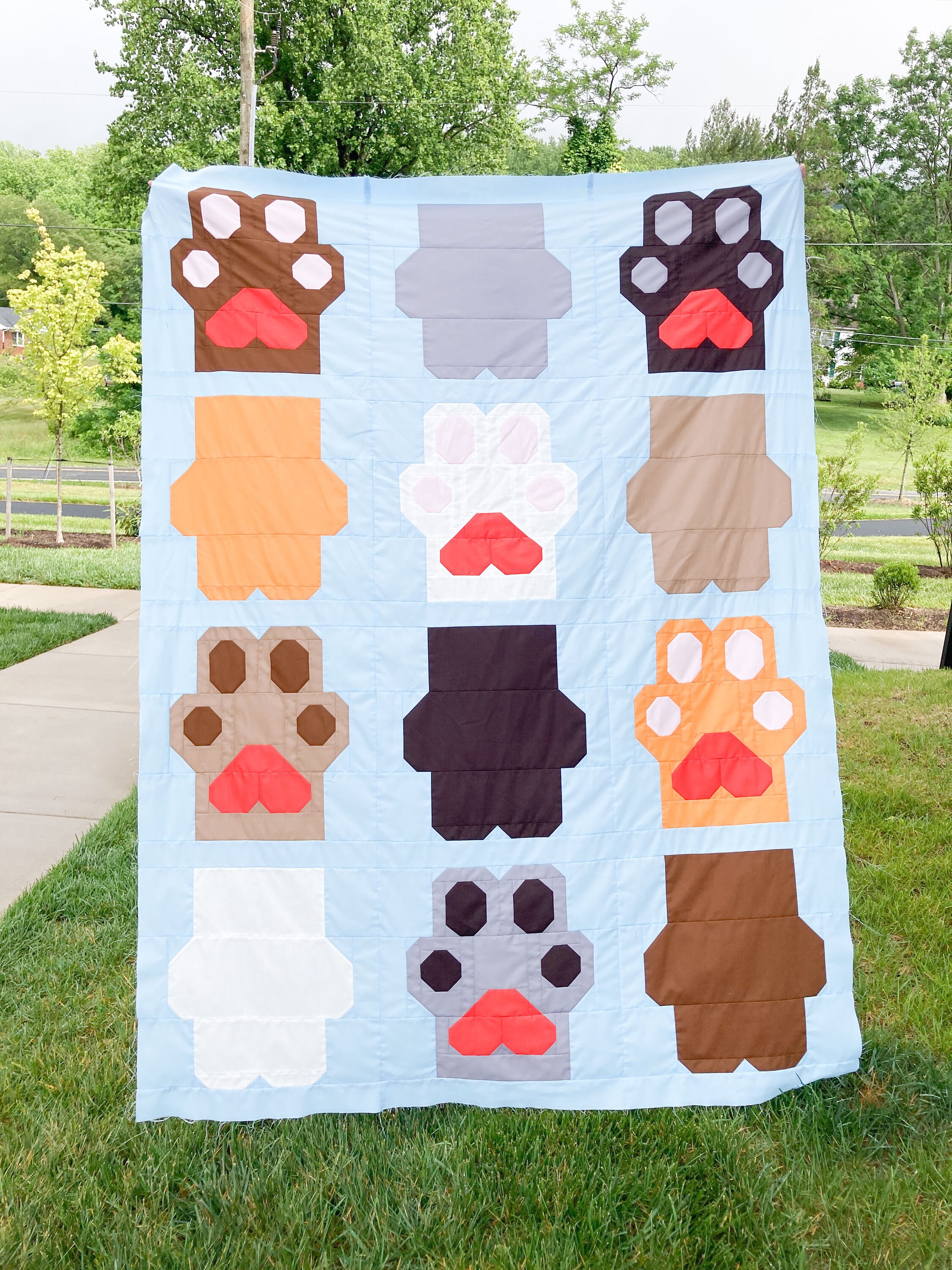 Dainty Paws Quilt - PDF Pattern - Etsy