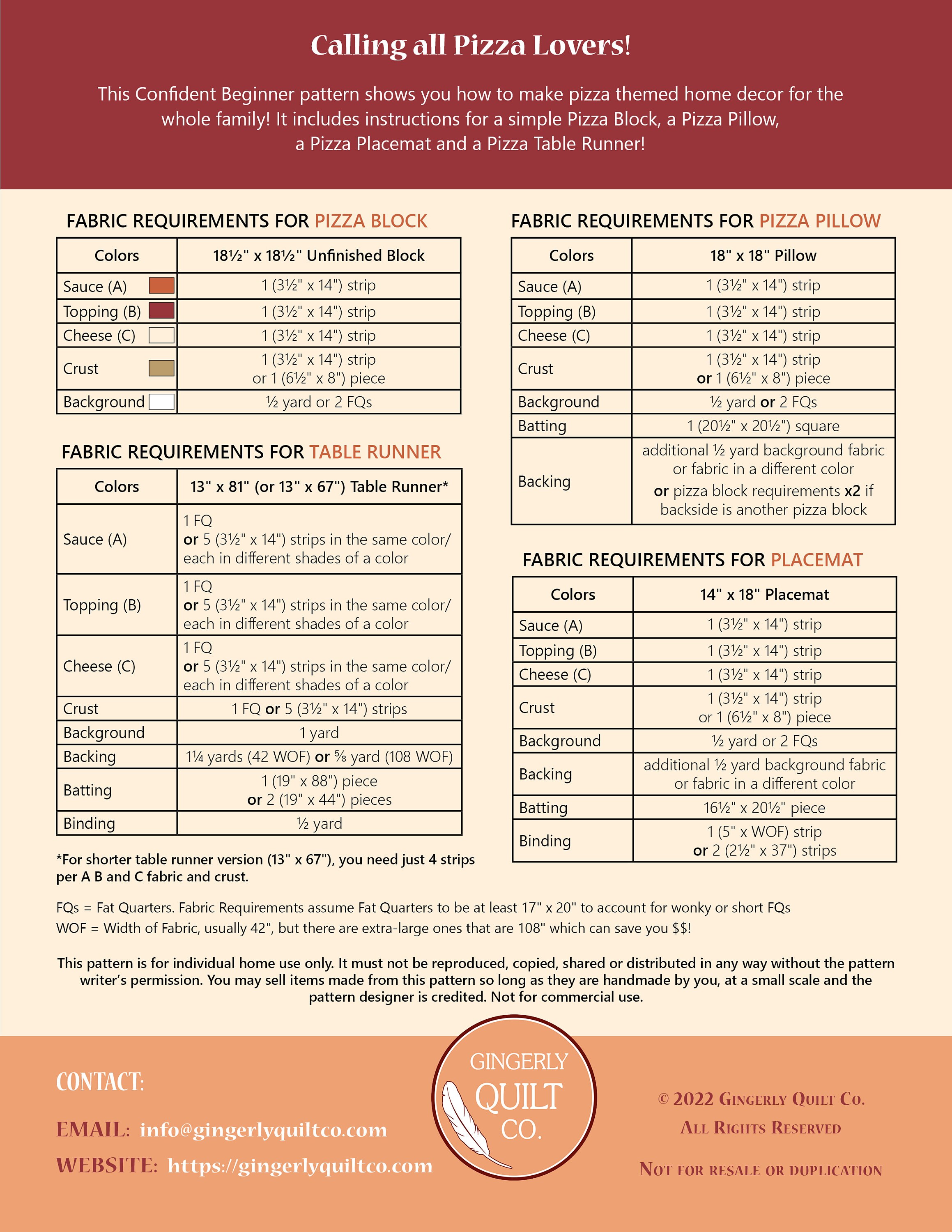 Pizza Decor PDF Pattern - Etsy