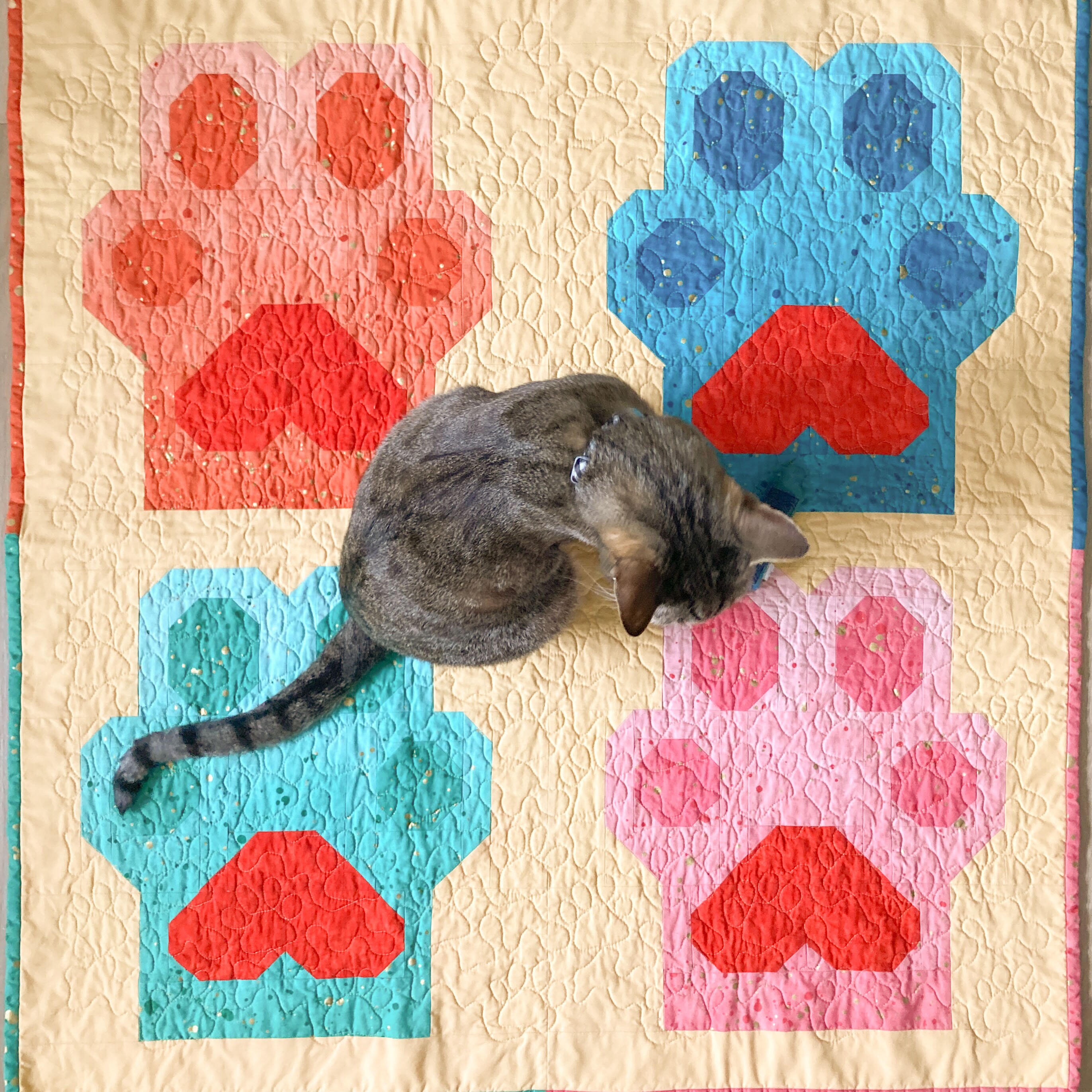 Dainty Paws Quilt - PDF Pattern - Etsy