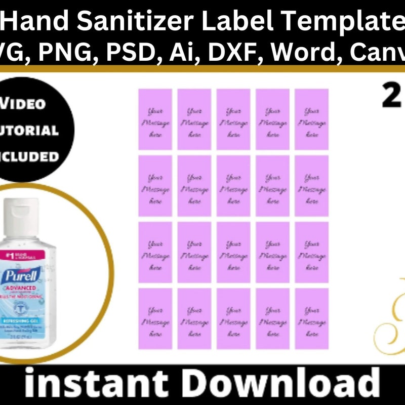 Sanitizer Labels - Etsy