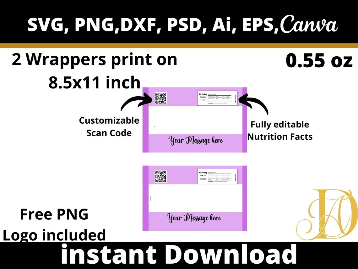 Chip Bag Template Instant Download Air Head 0.5 Ozwrapper - Etsy