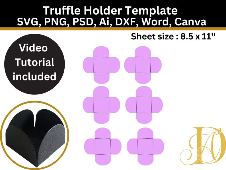 Truffle Holder Template Ferrero Holder Template Svg Dxf - Etsy