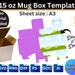 15 Oz Mug Box Template SVG, 15 Oz Mug Box, Mug Box Template Cut Files ...