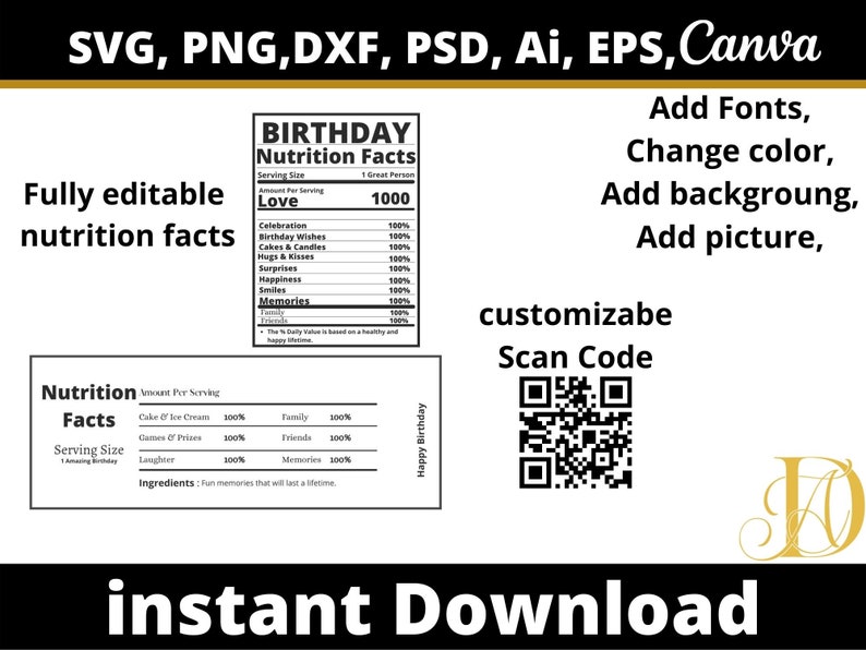 Party Favor Templates Bundle Save Bundle Chip Bag Template Etsy