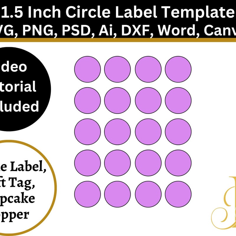 Circle Labels - Etsy