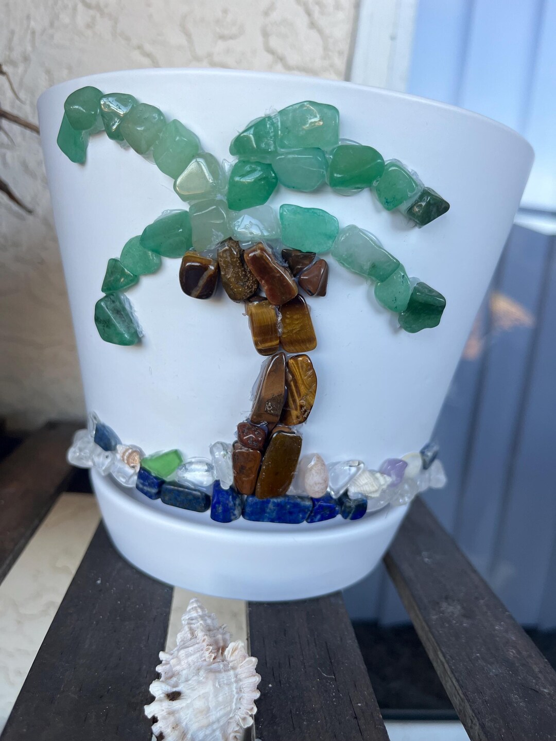 Crystal Palm Tree Planter - Etsy