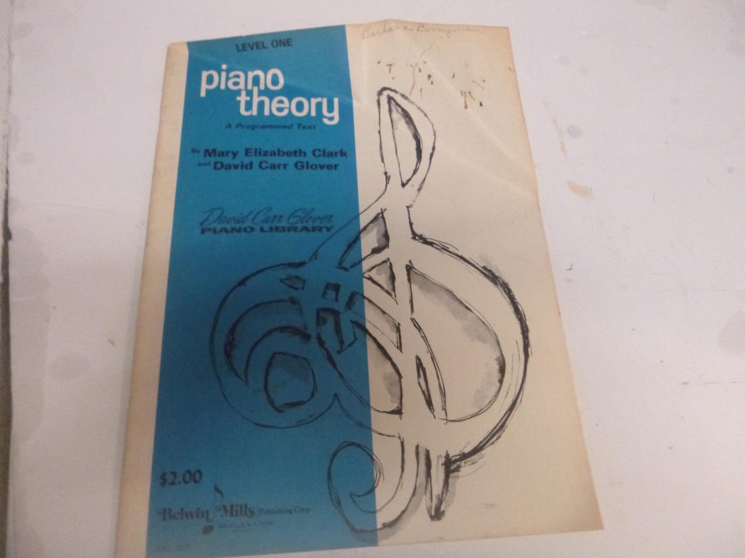 Piano Theory, Level 1 by Mary Elizabeth Clark - Etsy