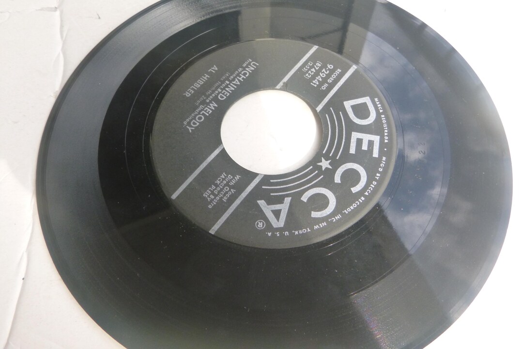 Old 45 RPM Record - Decca 9-29441 - Al Hibbler - Unchained Melody ...