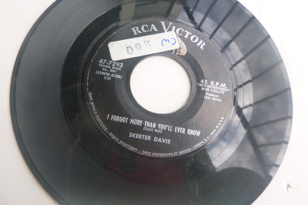 SKEETER DAVIS - I Forgot More Than You'll Ever Know / Wave Bye Bye 1958 ...