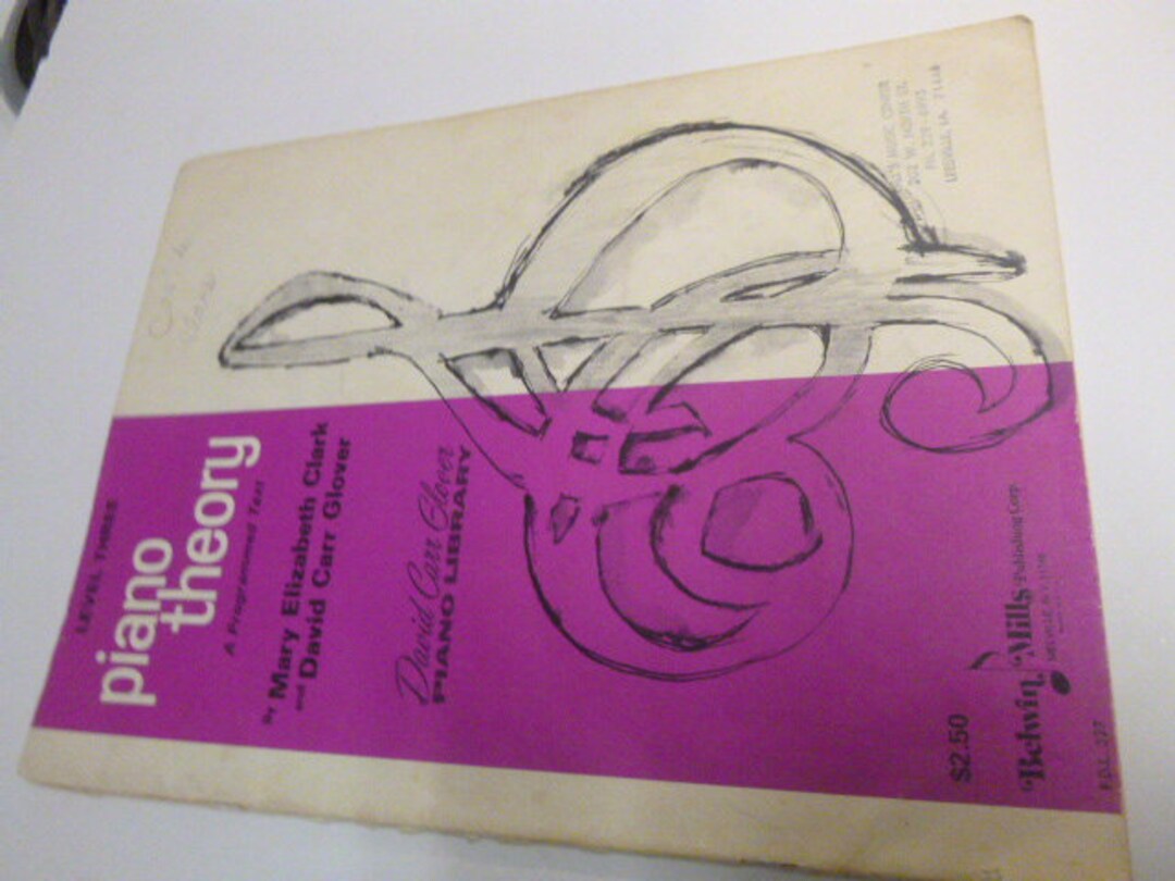Piano Theory : Level 3 (a Programmed Text) by Mary Elizabeth Clark ...