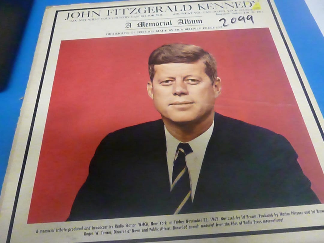 John F Kennedy Memorial Album 2099 Vinyl LP Album Record Speeches - Etsy