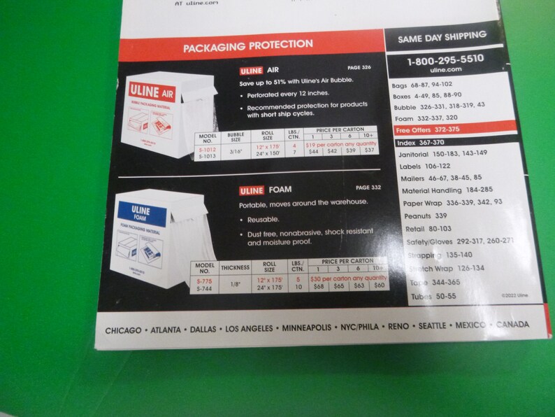 The Best of Uline Catalog Spring Summer 2022 - Etsy