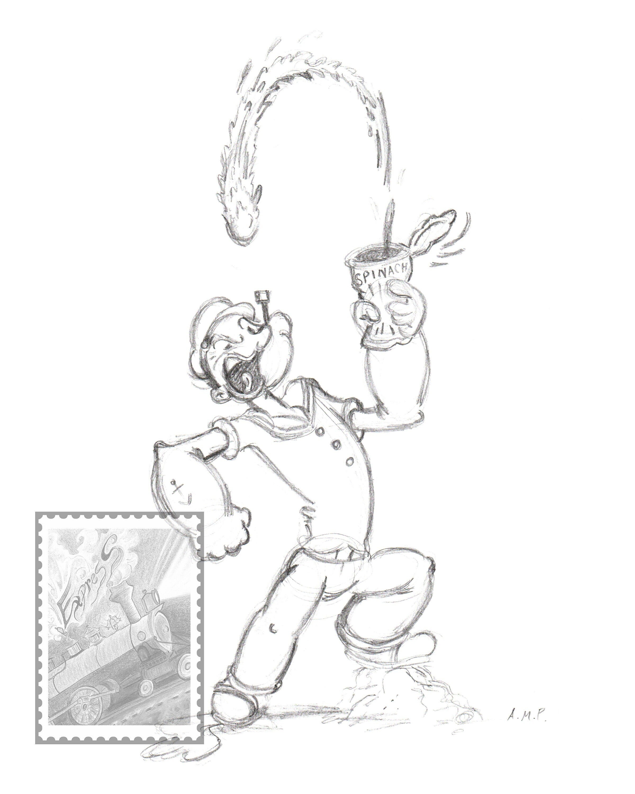 Popeye The Sailor Man Drawings