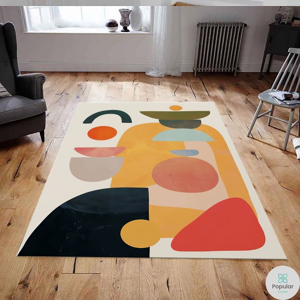 Modern Abstract Rug - Etsy