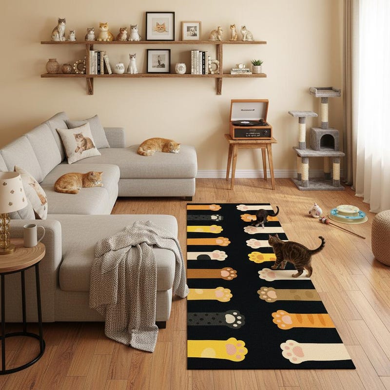 Cute Cat Rug Carpet - Etsy