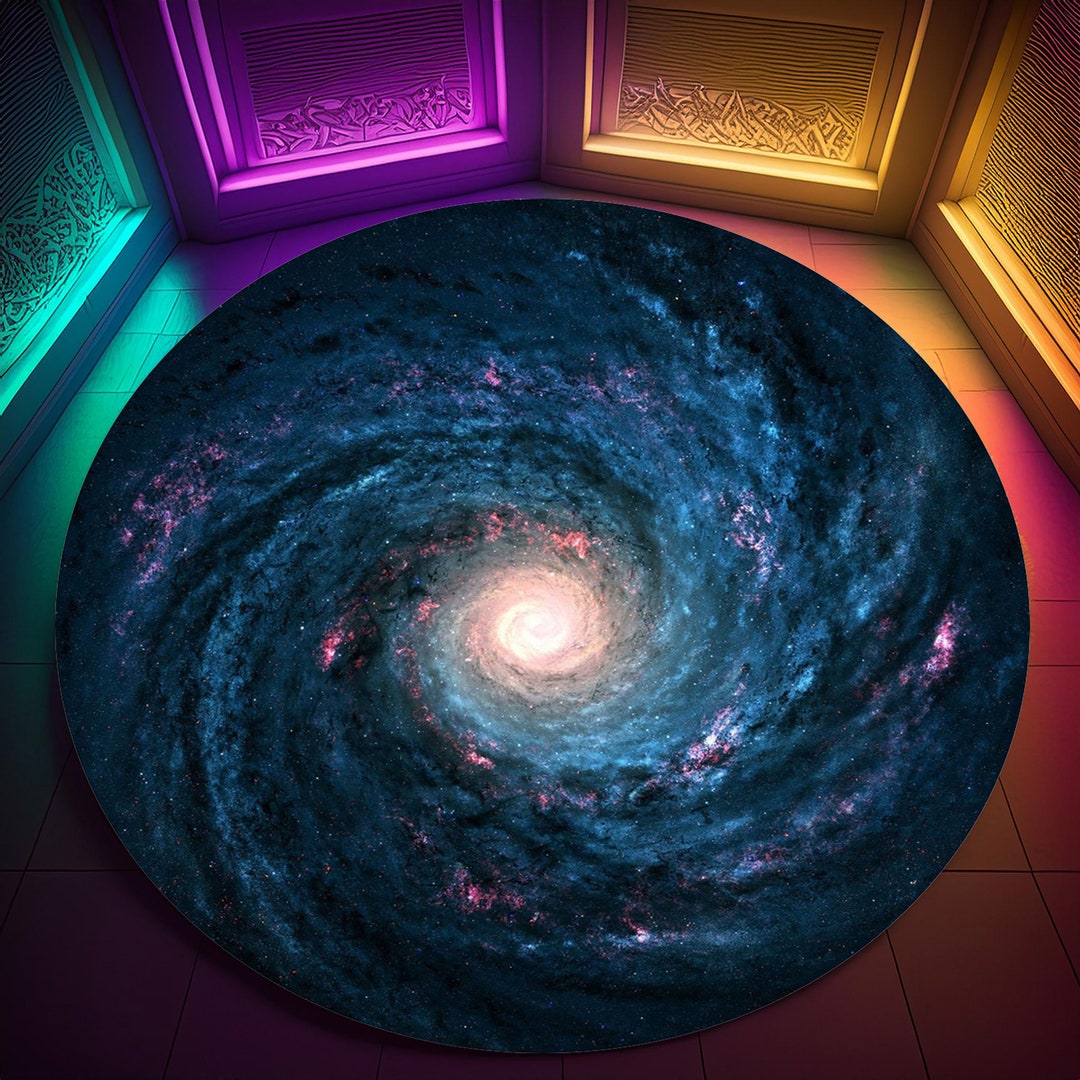 Milky Way Rug, Round Rug, Planet Rug, Space Rug, Galaxy Rug ...
