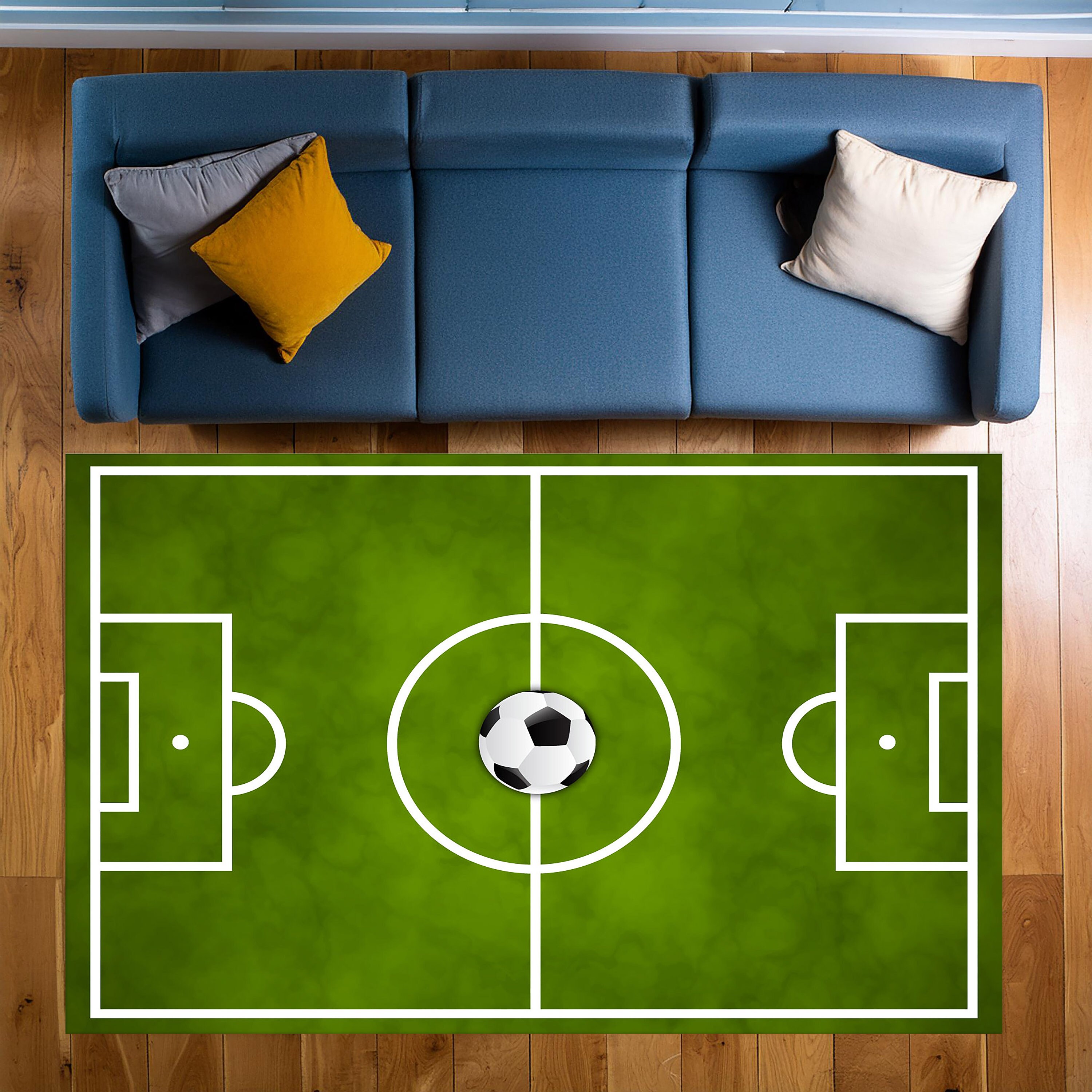 Football Field Rug, Football Rug, Soccer Field Rug, Sports Rug, Soccer ...