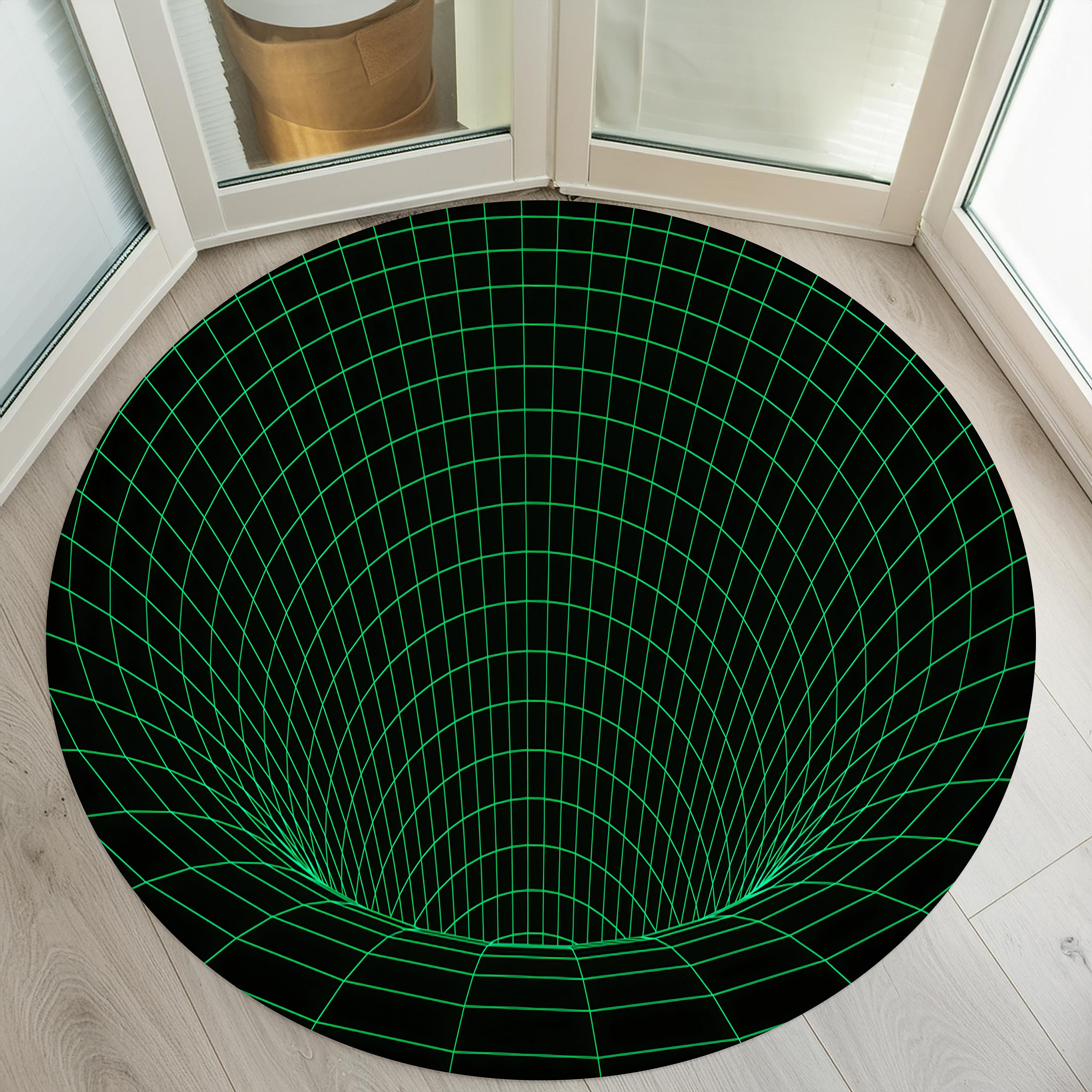 Optical Illusion Rug, Illusion Rug, Optical Illusion, Vortex Illusion ...