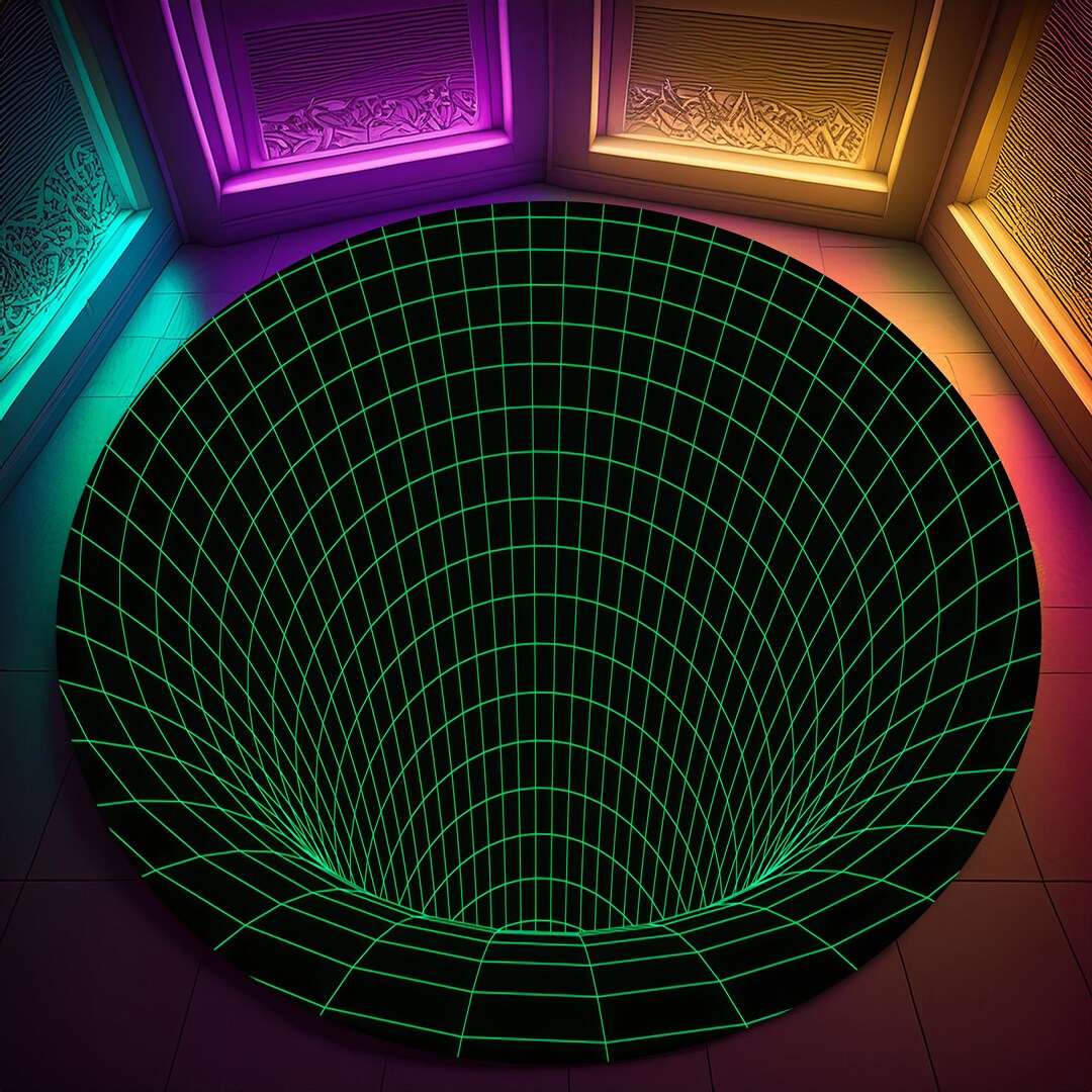 Optical Illusion Rug, Illusion Rug, Optical Illusion, Vortex Illusion ...