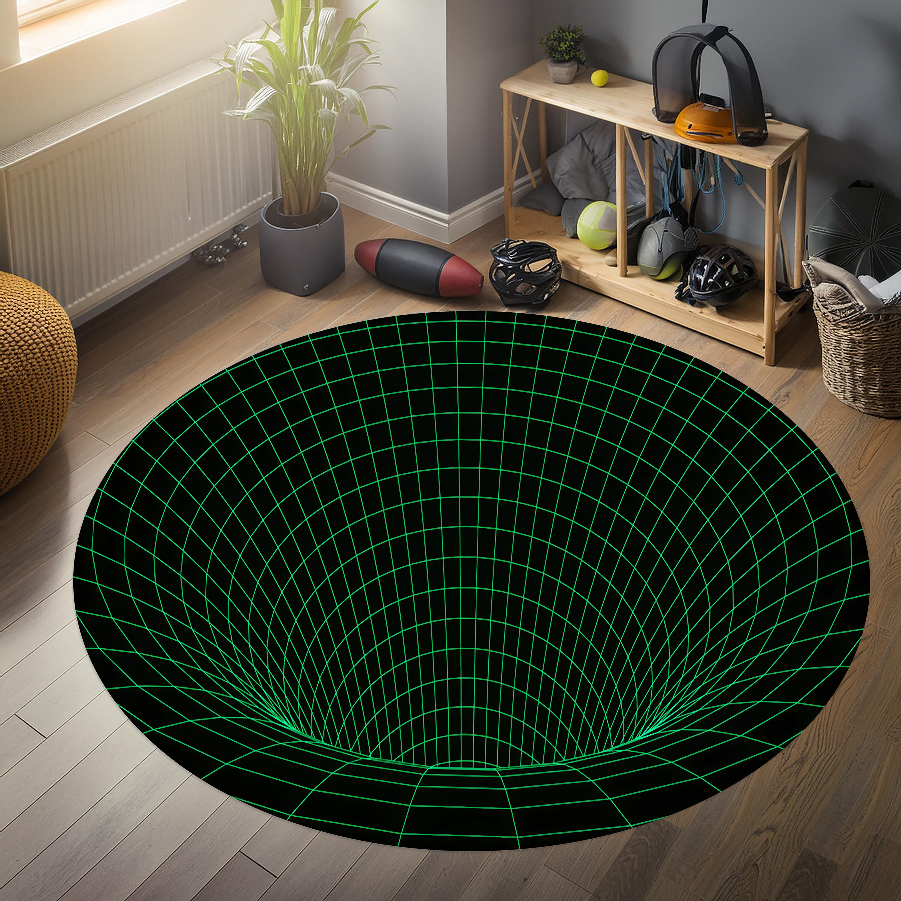 Optical Illusion Rug, Illusion Rug, Optical Illusion, Vortex Illusion ...